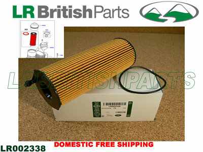 GENUINE LAND ROVER OIL FILTER 3.6L V8 DIESEL LR002338 RANGE ROVER R.R ...