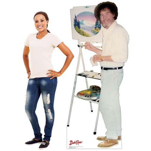 BOB ROSS The Joy of Painting CARDBOARD CUTOUT Standup Standee Poster ...