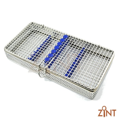 Perforated Sterilization Autoclave Mesh Tray For 7 Pieces Stainless Lab ...