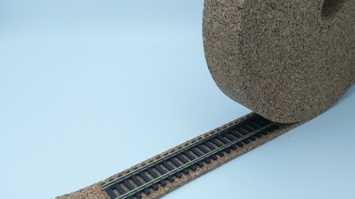4mm X 40mm OO-gauge model railway cork track underlay roll (10m) | eBay UK