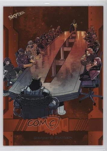 2024 Skybox Marvel Metal Universe Avengers Orange 23/25 Serpent Society ...