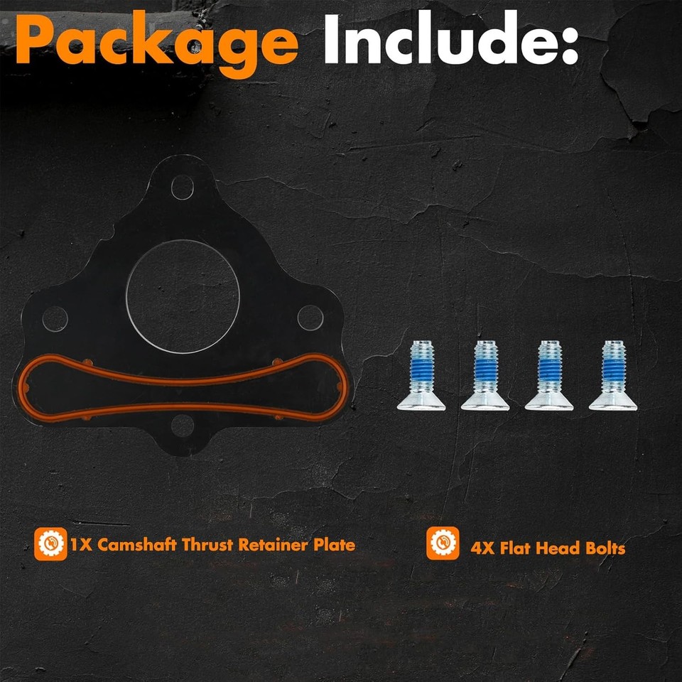 LS Camshaft Retainer Plate Gasket Bolt Kit for GM Chevy Gen III IV V ...