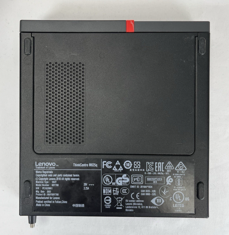 JobLot x10 Lenovo ThinkCentre M625q Desktop Tiny PC AMD E2-9000E NO RAM ...
