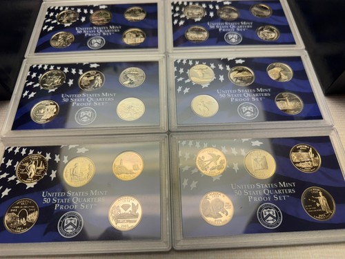 us mint 50 state quarters proof set complete 1999-2008 | eBay