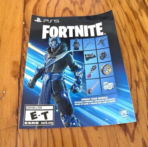 Fortnite Cobalt Star Bundle + 1,000 V-Bucks (PS5) - ⚡️Fast Sent Same ...