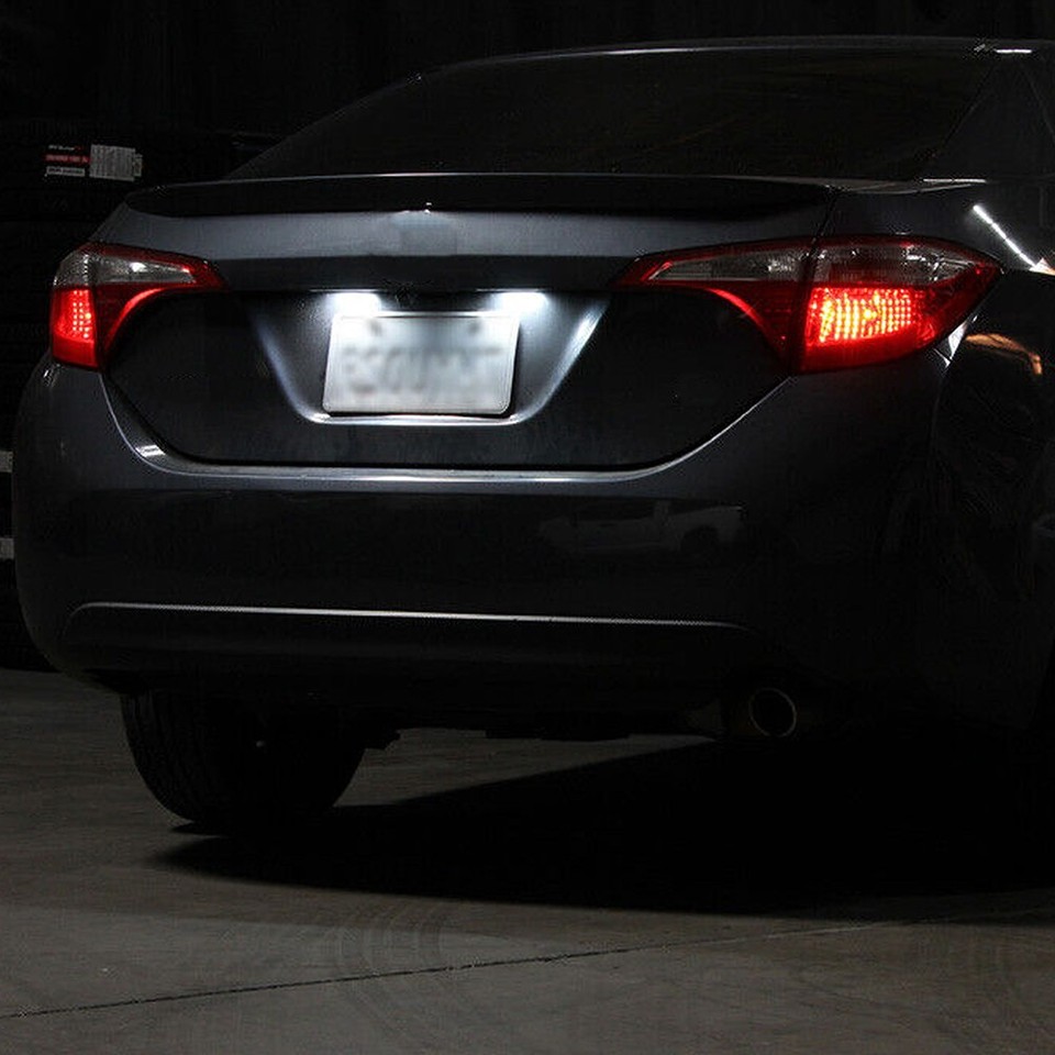 For 2014-2019 Toyota Corolla 18 SMD LED Bright Super License Plate ...