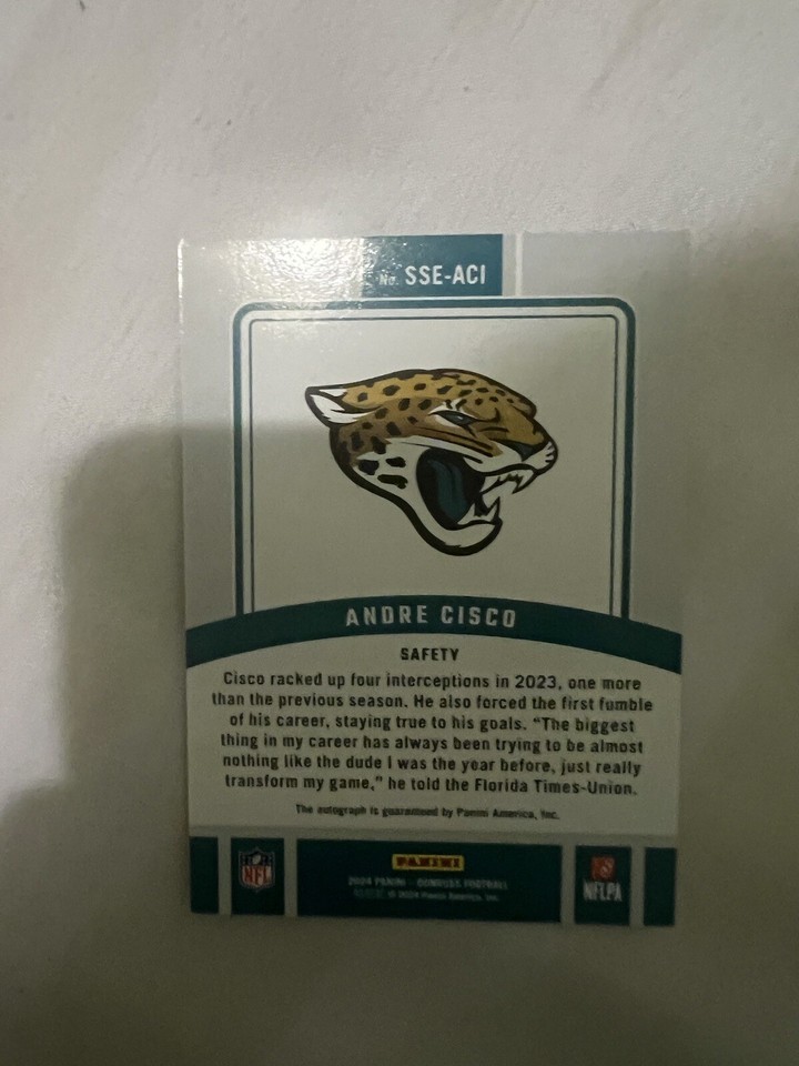 Andre Cisco Signature Series #SSE-ACI- 2024 Panini Donruss | eBay