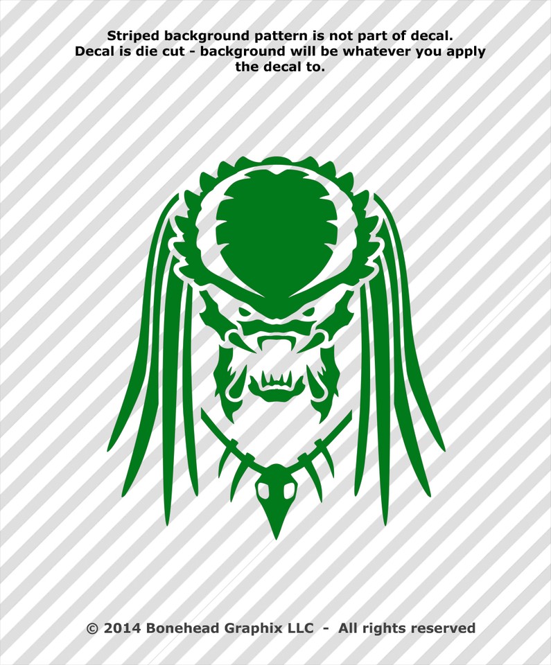 Predator Inspired Vinyl Decal Window Sticker - 25 Colors | eBay