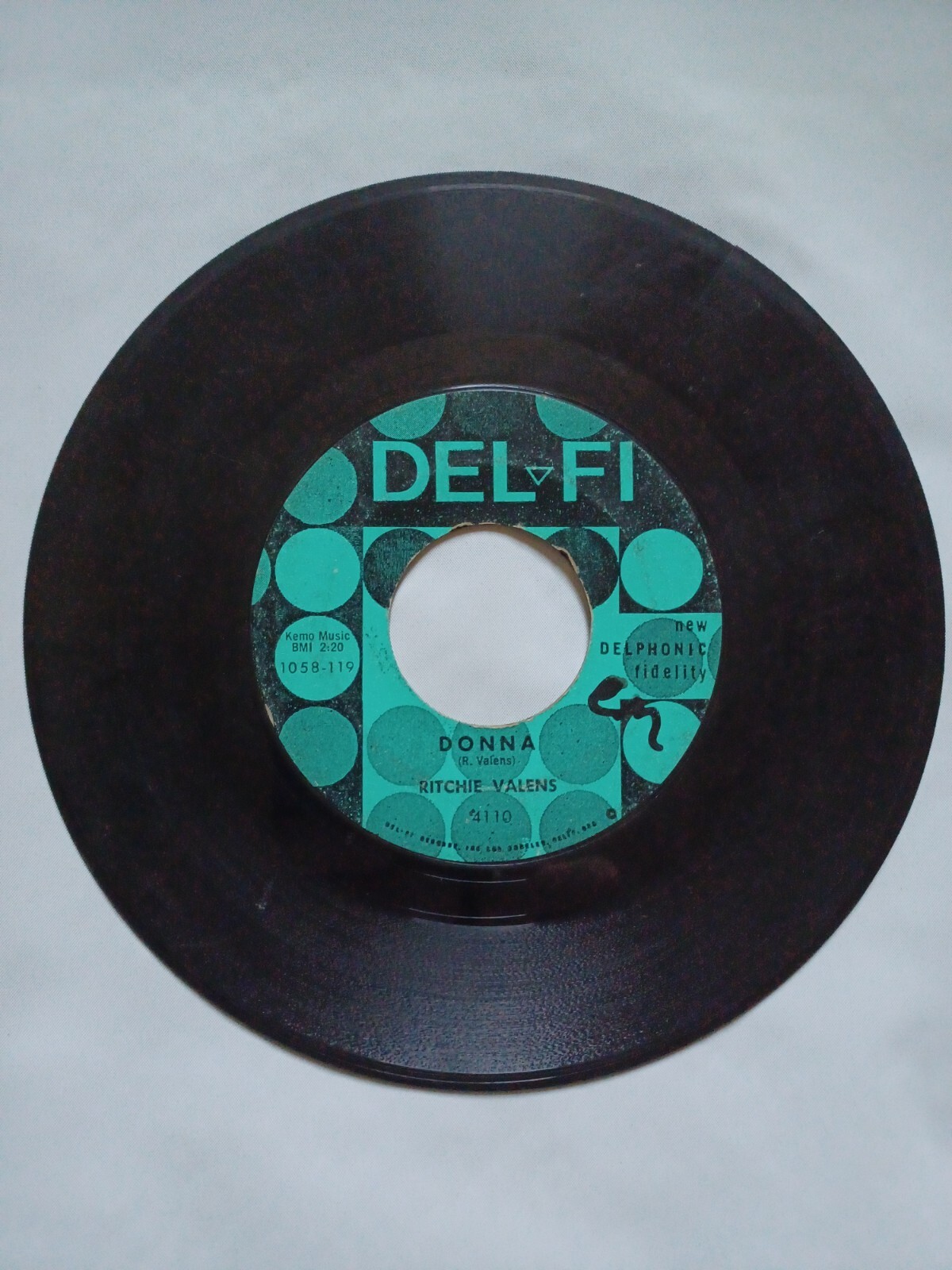 Vintage Ritchie Valens Donna / La Bamba 45 RPM Vinyl Record Del-Fi 4110 ...