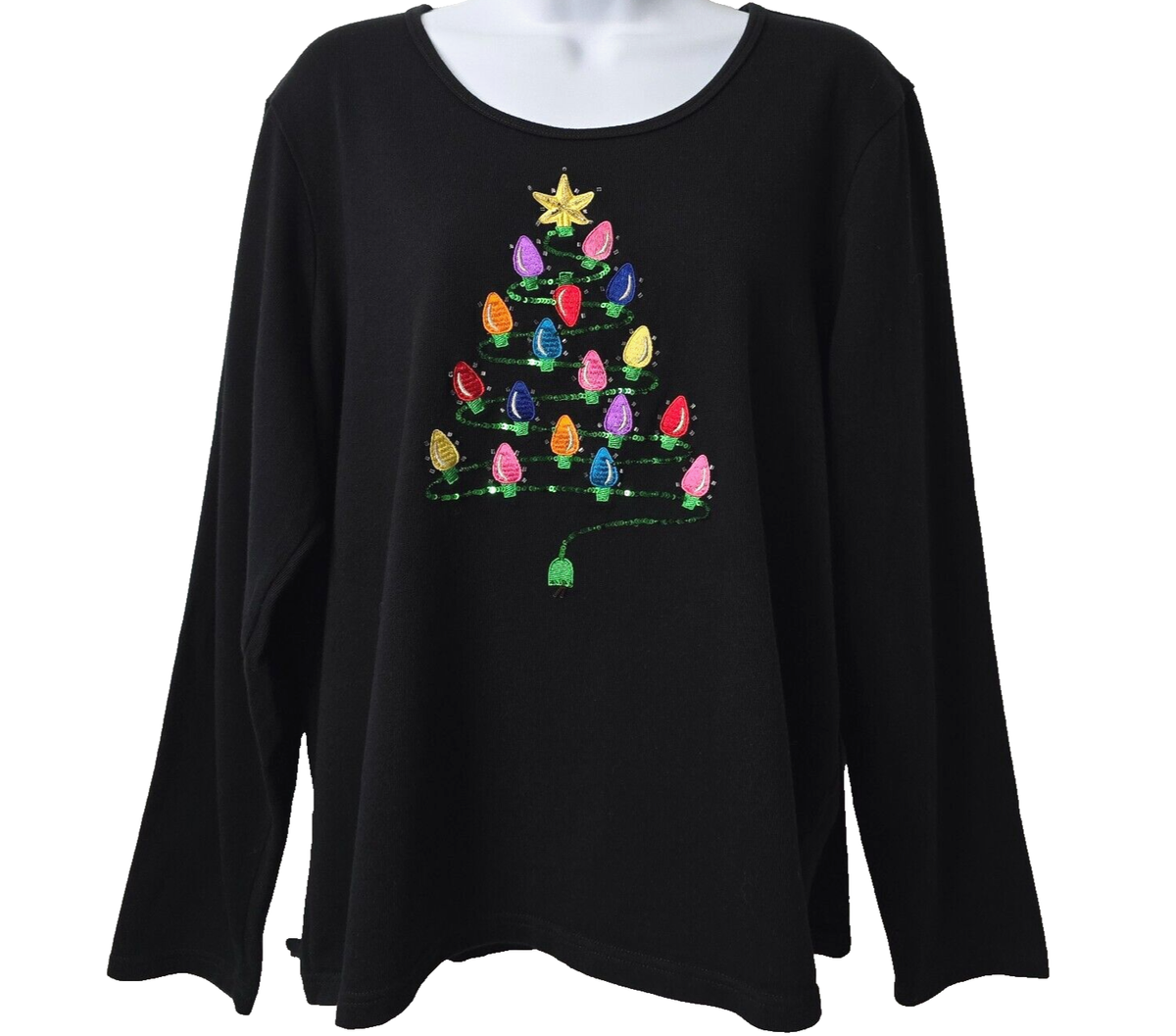 Quacker Factory Christmas Tops Quacker Factory Luxurious Quacker