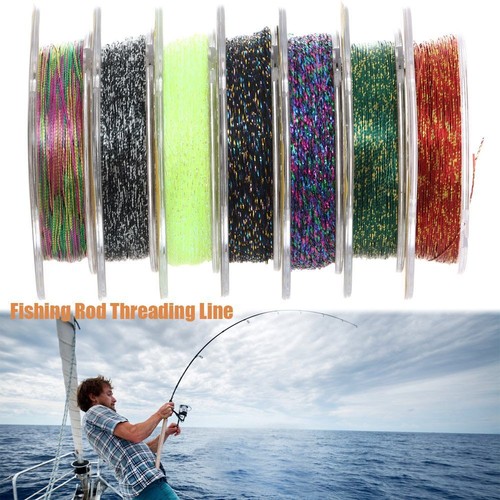 Line colorful Braided Wire Guide Fishing Rod Threading Line Winding ...