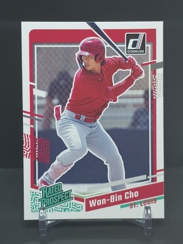 2023 Panini Donruss Baseball #69 Won-Bin Cho Rated Prospect Base ...