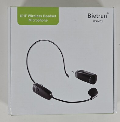 Bietrun WXM01 UHF Wireless Headset Microphone System - Open Box | eBay