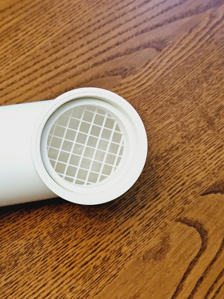 1-1/2" PVC Pipe Vent Screen, 1.90" OD, 1/4" Mesh, All Plastic for 1-1/2 ...