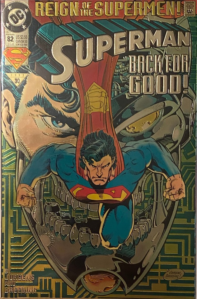Superman 82 Reign of the Superman DC Comics 1993 Comic Book | eBay