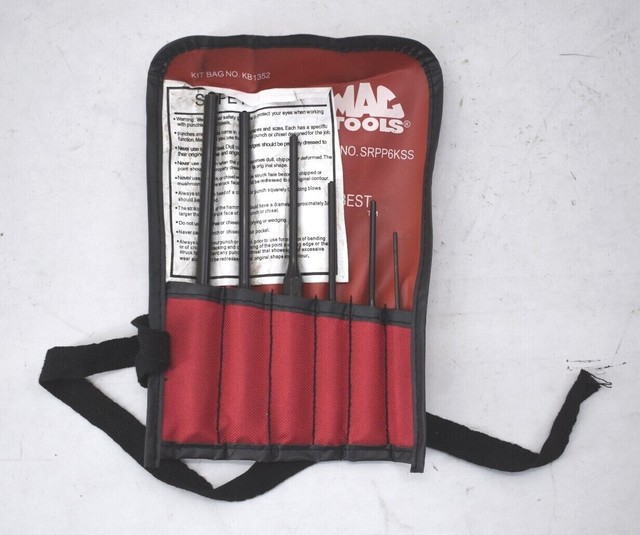 Mac Tools SRPP6KSS Roll Pin Punch 6pc Set for sale online | eBay