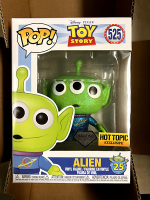 Funko Pop! Toy Story #525 Alien Hot Topic Exclusive Diamond Collection ...