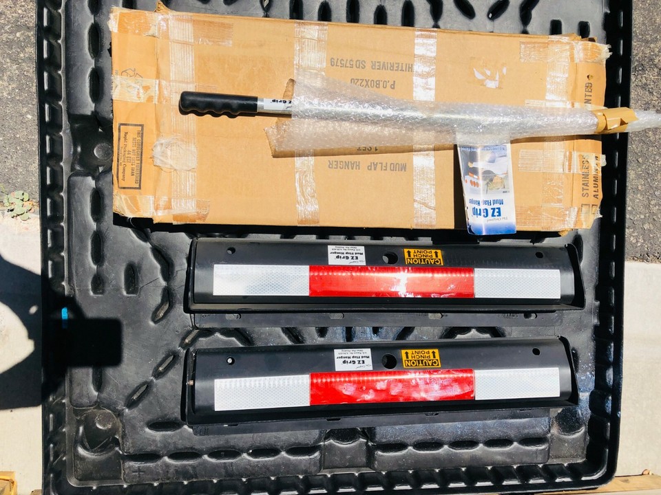 Brand New EZ Grip PP00101 Mud Flap Hanger PAIR with Lever (BLACK) | eBay