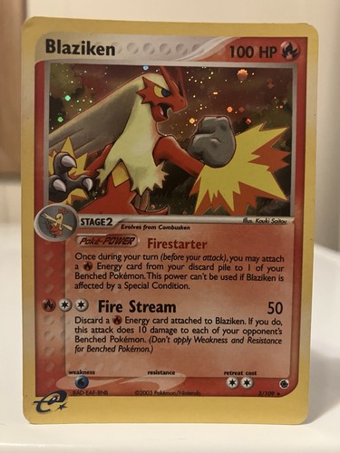 Pokémon Blaziken Holo – Ruby & Sapphire 3/109 – Vintage EX Era Rare ...