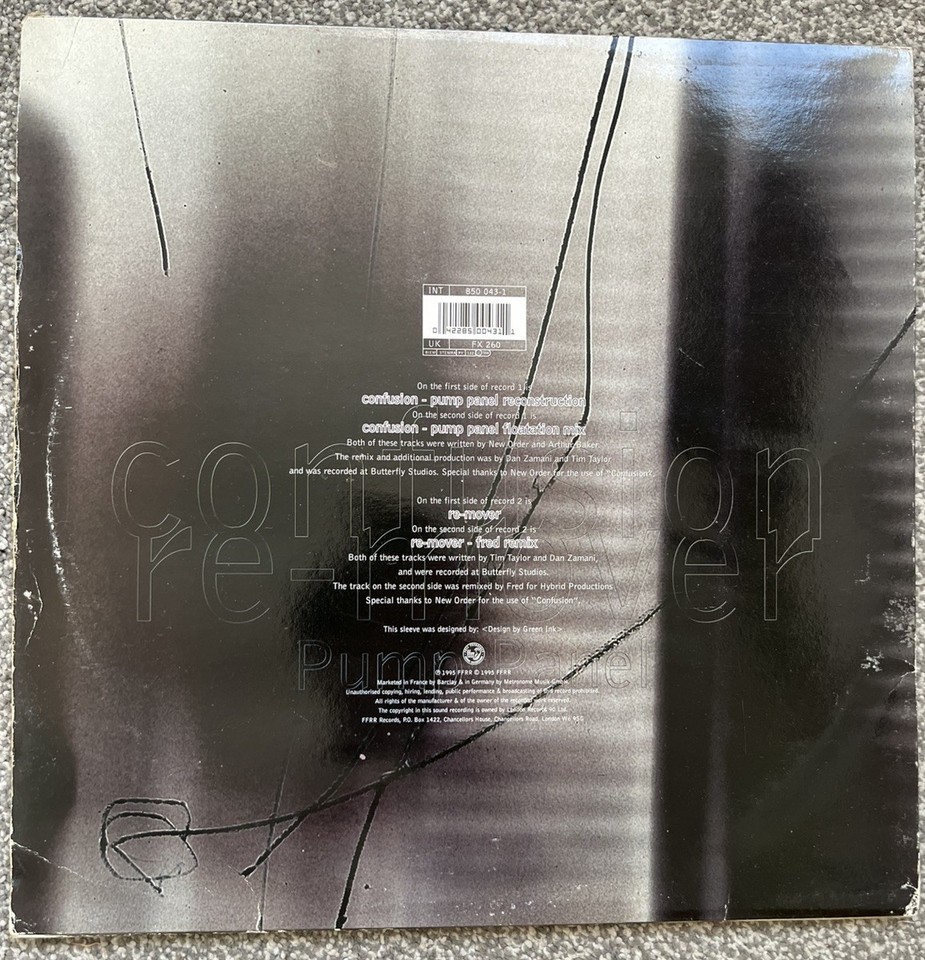 Pump Panel – Confusion / Re-Mover 1995 2x12. Classic Rare Acid Techno ...