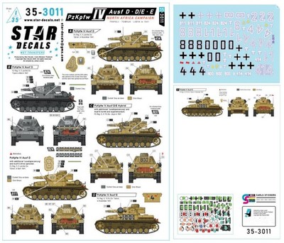 Star Decals 1/35 PzKpfw Panzer IV Ausf D E North Africa DAK Afrika ...