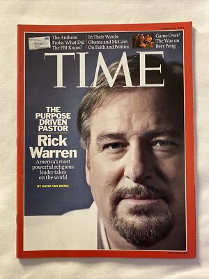 2008 August 18, Time Magazine, Obama And McCain On Faith And Politics ...