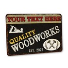 Custom Woodshop Sign Woodwork Gift Garage Decor Workshop Man Cave ...