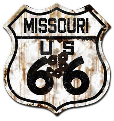 US Route 66 Missouri Highway Shield Rustic | eBay