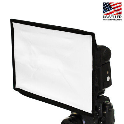 LSP 8"x12" Portable Flash Softbox/Diffuser for Camera Flashgun ...