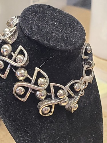 Statement Sterling Silver Bracelet 60.54 Grams 8" | eBay