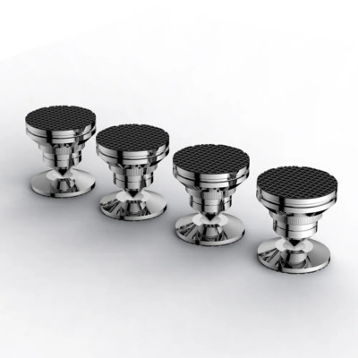 4Set Speaker Turntable Isolation Stand Feet Base Pad Stainless Steel ...