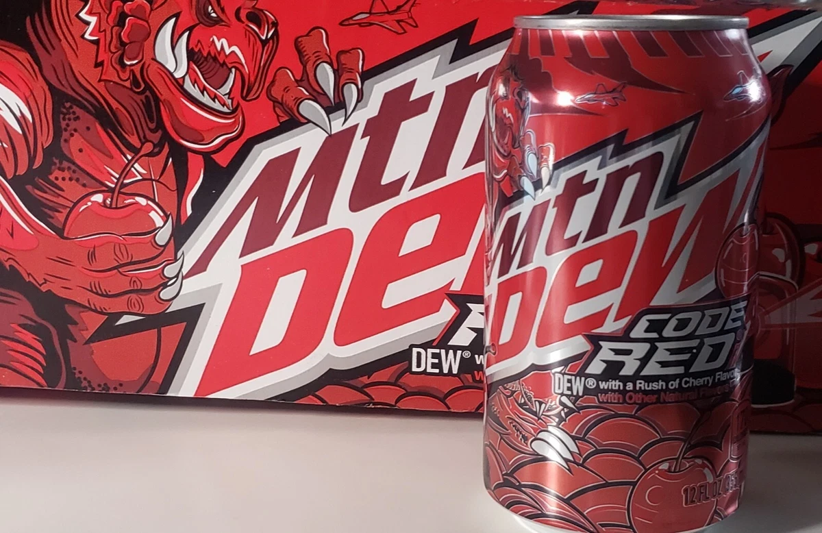 Mountain Dew Code Red Can