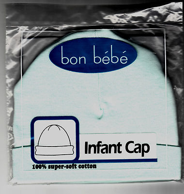 Baby Cradle Cap, Solid Mint Green, 0-3 Months., By Bon Bebe, Brand New ...
