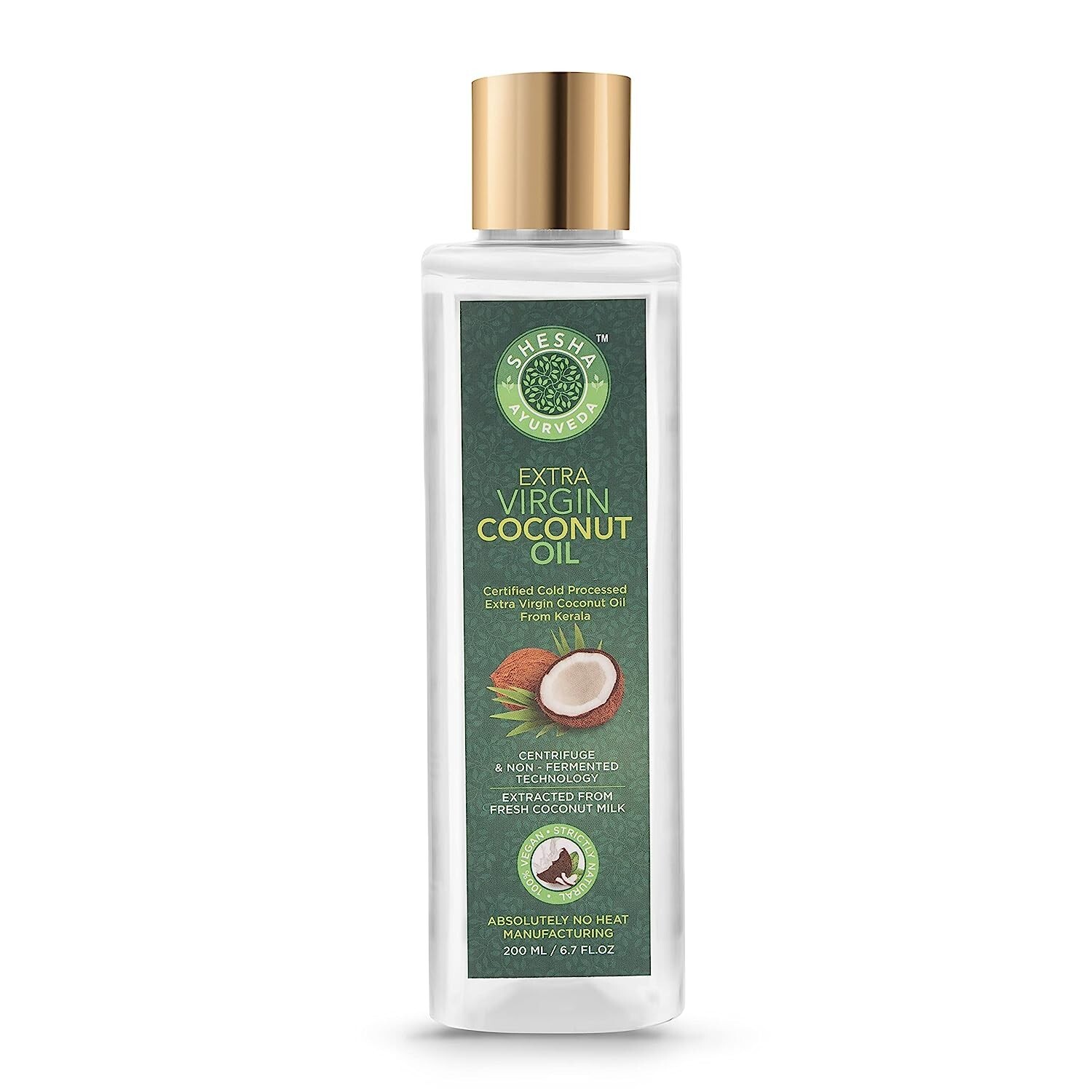Shesha Ayurveda Cold Processed Extra Virgin Coconut Oil From Kerala ...