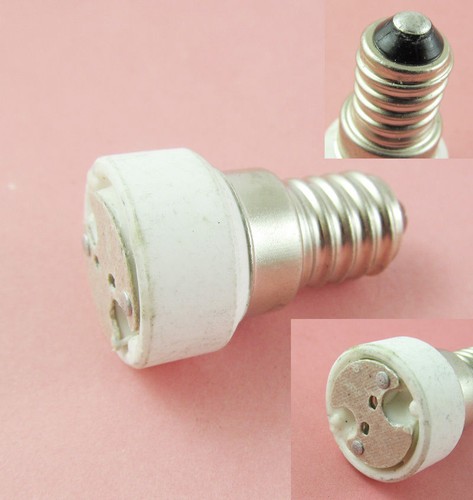 E14 to MR16 Socket Base LED Halogen CFL Light Bulb Lamp Adapter ...