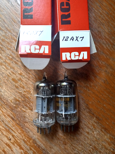 Pair RCA 12AX7A Tubes, Short Grey Plates, Tested | eBay