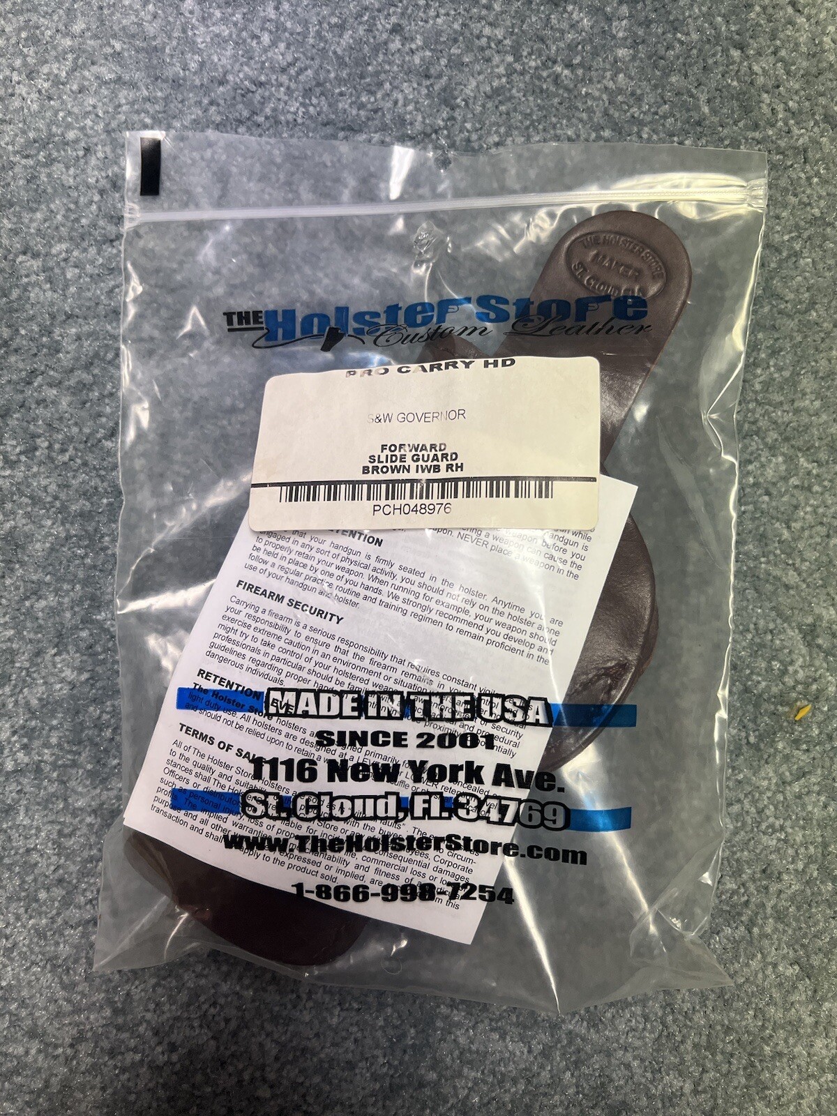 Leather Gun Holster - S&W Governor - Forward Slide Guard RH - The ...