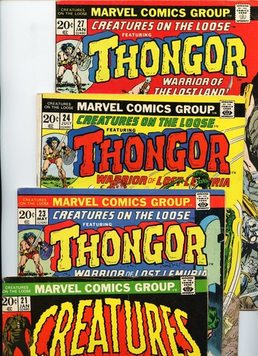 Creatures on the Loose #21, #23, #24, and #27 Marvel Comics Lot of 4 ...