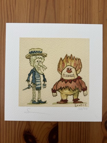 Scott C Campbell 'Great Showdowns' Heat Snow Miser Print 5x5 Numbered ...