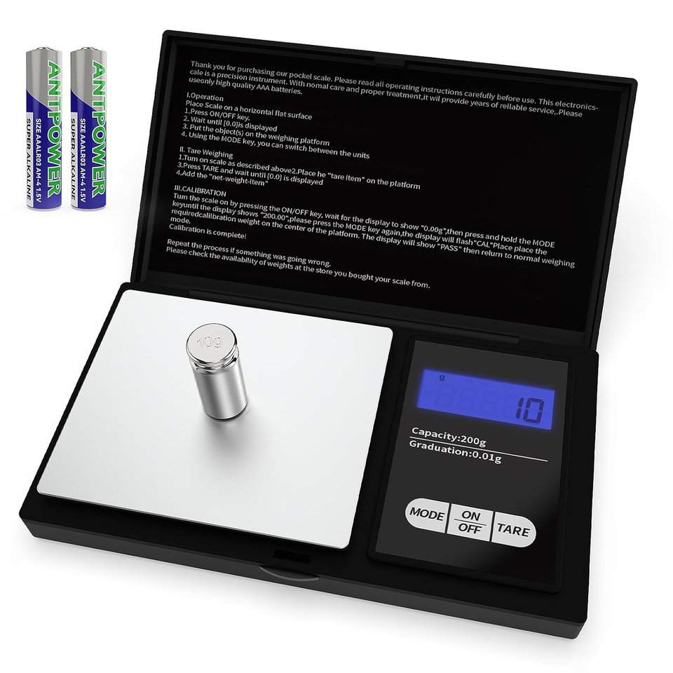 Milligram Scale,200G/0.01G Digital Jewelry Scale, Micro Gram Scale for ...