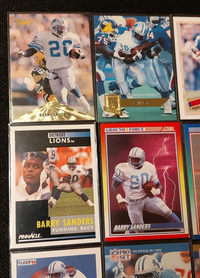 Barry Sanders Card Lot Of 12 Detroit Lions NFL HOF | eBay