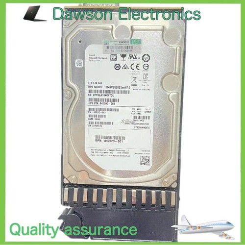 813866-001 NEW HPE MSA M0S90A 3.5" 8TB SAS 12G 7.2K MIDLINE HDD Hard ...