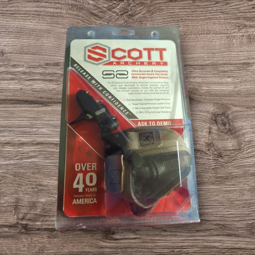 Scott Archery Release S2 Double Sear Design Leather Strap 4007BS4-BK Open Box 745167143138 | eBay