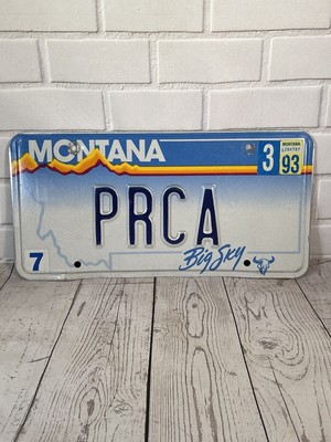 Personalized Montana License Plate PRCA Professional Rodeo Cowboys ...