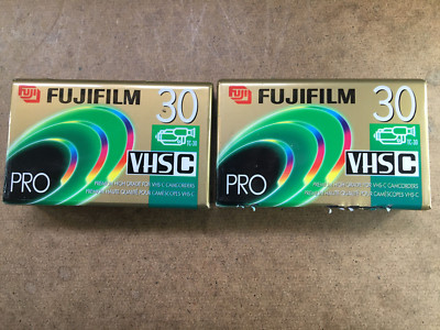 Fujifilm Pro TC-30 2 Pack VHS C For VHS Camcorders New/Sealed ...