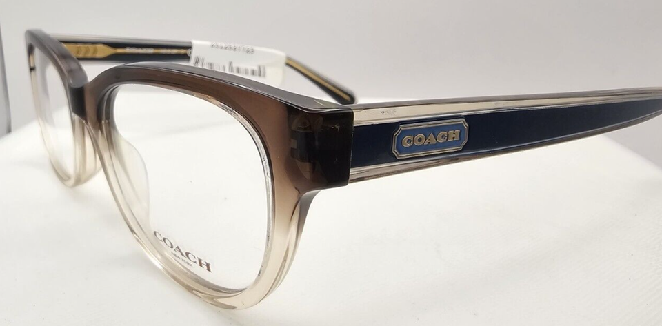 COACH HC 6187 TRANSPARENT BROWN GRADIENT EYEGLASSES FRAME 52-18-140 i20 ...