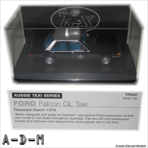 Ford Falcon XD GL Silver Top Taxi Trax TR84D 1:43 Scale Diecast Model ...