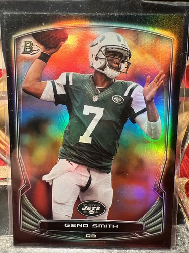 2014 Bowman 86 Geno Smith Black Foilfractor Seattle Seahawks Jets ...