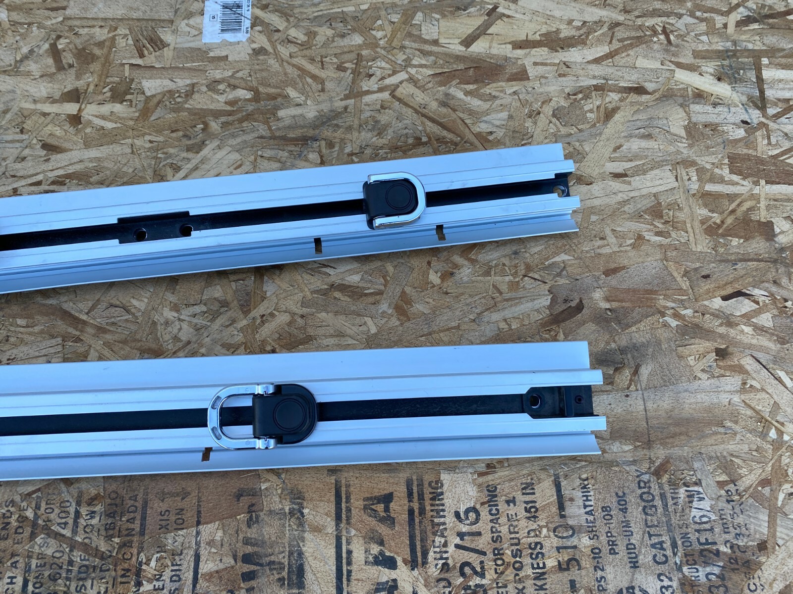 2014-2018 BMW X5 TRUNK CARGO COVER RAIL SET LUGGAGE TIE DOWN BARS OEM ...