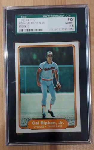 Cal Ripken Jr. - 1982 Fleer Rookie Baseball Card - Graded NM/MT SGC 8.5 ...